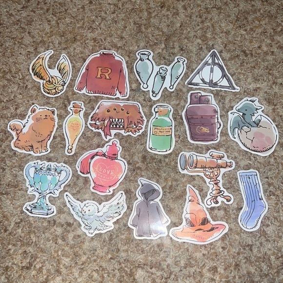 Toys | Conquest Journals Harry Potter Watercolor Vinyl Stickers Set Of ...